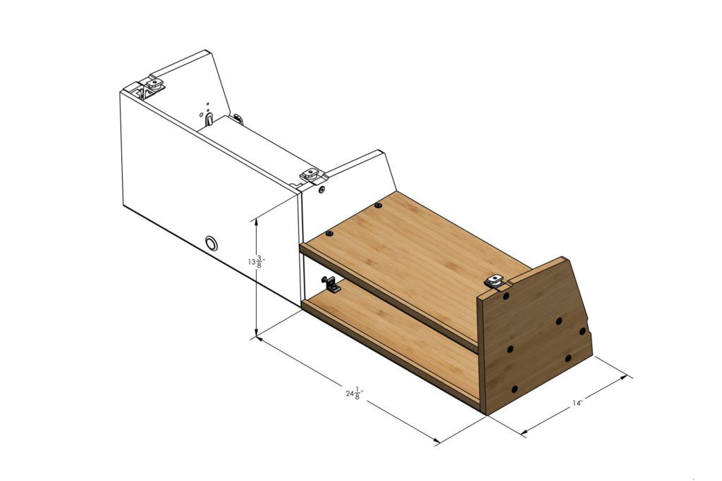 Upper Shelf Kit 24″ | Roost Vans