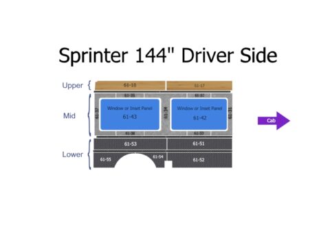 Sprinter Van Interior Wall Panels (144″ HR) - Roost Vans