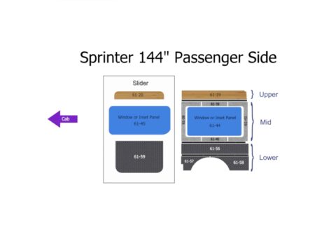 Sprinter Van Interior Wall Panels (144″ HR) - Roost Vans